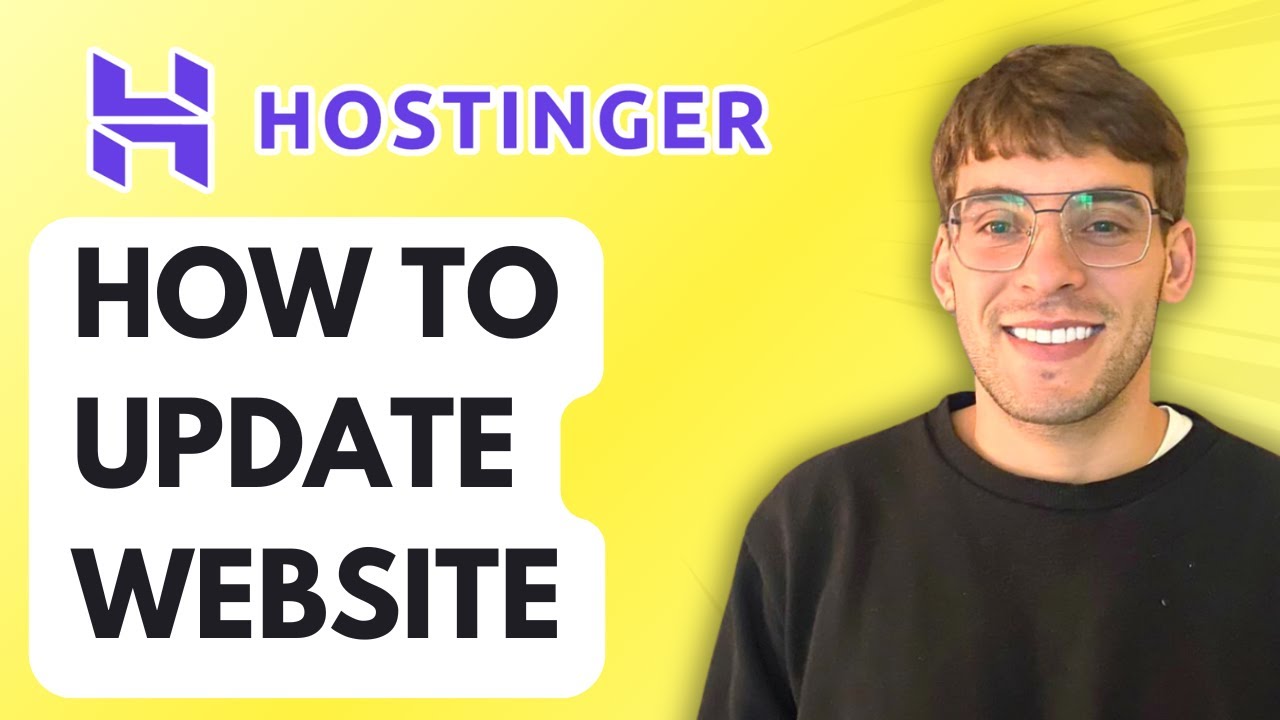 How to Update Hostinger Website [2025 Guide] - YouTube