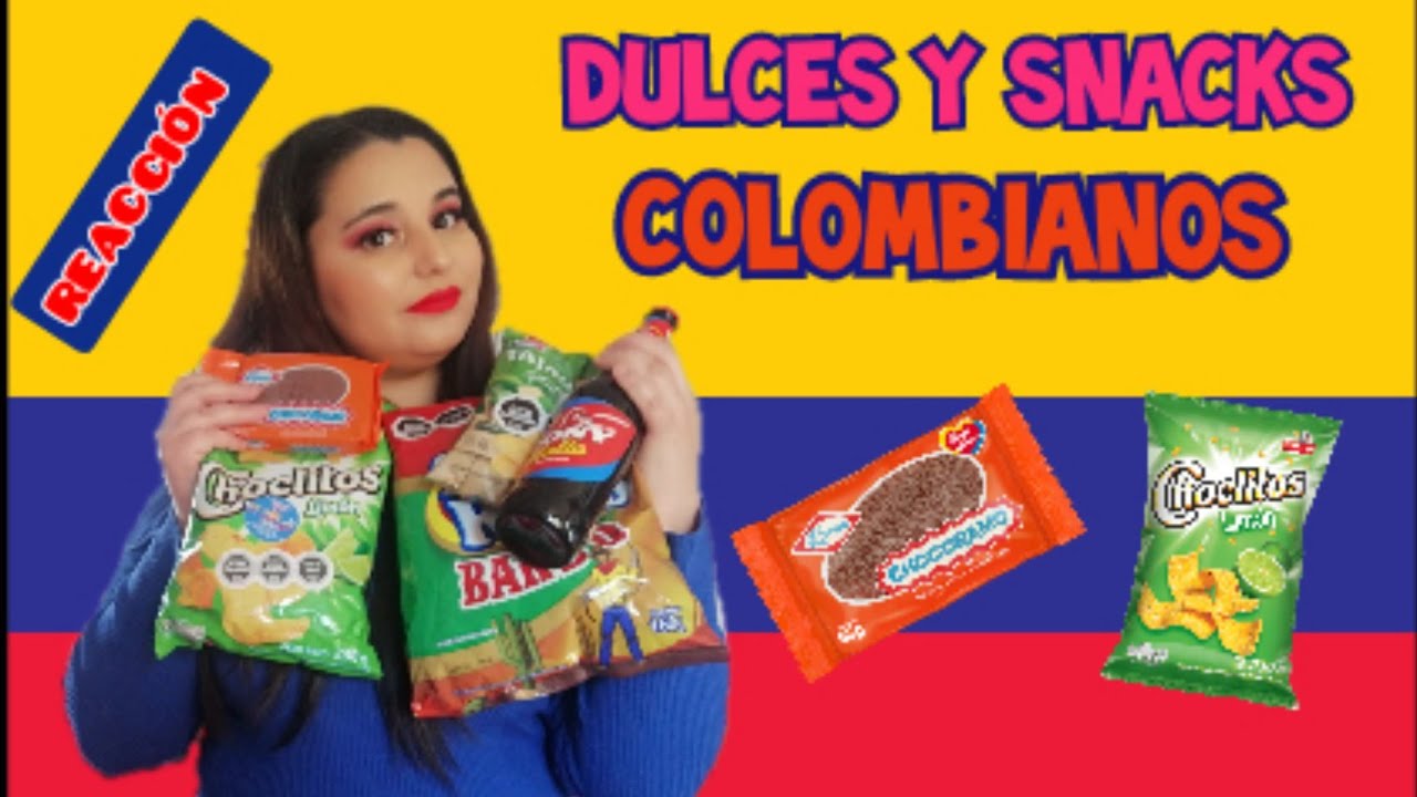 PROBANDO DULCES Y SNACKS COLOMBIANOS 🇨🇴 POR PRIMERA VEZ 🤔 PLATANO FRITO ...