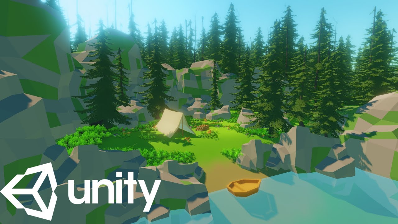 Create a LOW POLY FOREST & Campsite In UNITY - Tutorial For Beginners ...
