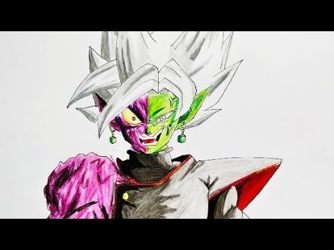 How To Draw Fused Zamasu! | Draw with me - YouTube