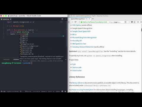 Speech Recognition using Python - YouTube