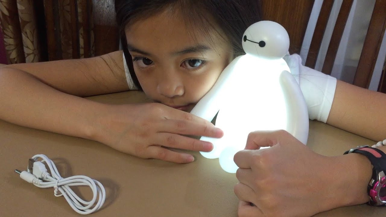 Big Hero 6 Baymax Vinyl Action Figure Color Changing Night LED light ...