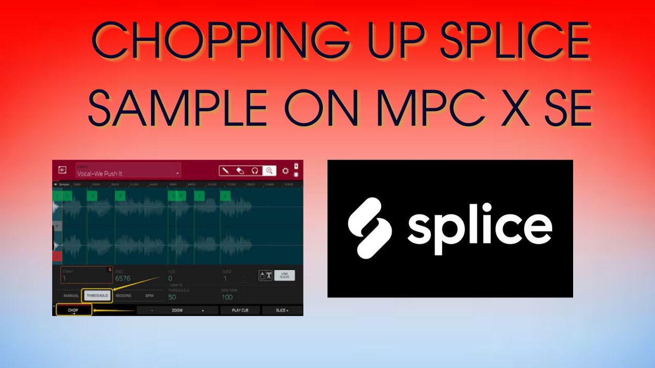 Chopping up a splice sample on MPC x se in standalone mode - YouTube