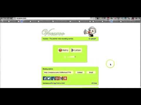 How to Use Vocaroo to Make Voice Recordings - YouTube