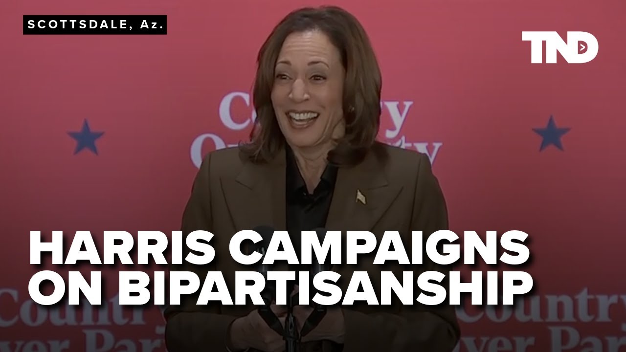 Harris campaigns on 'Country Over Party' motto in Arizona - YouTube
