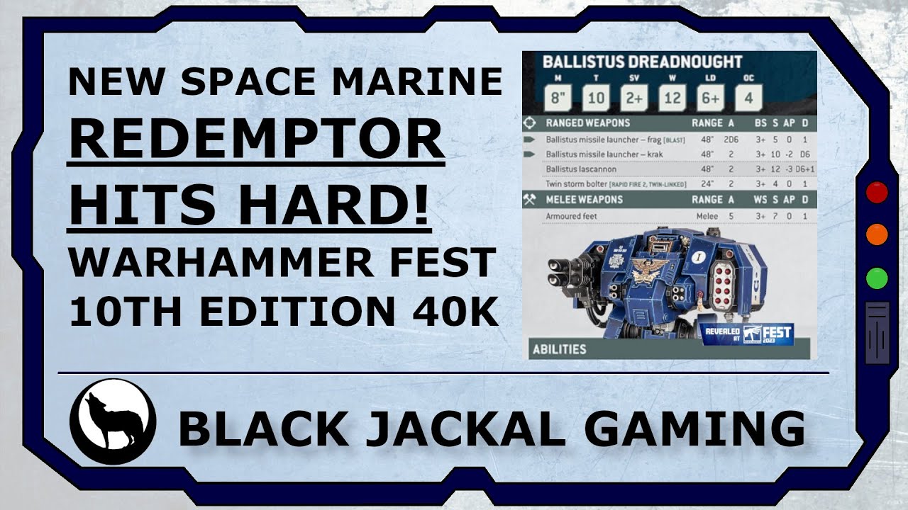 New Space Marine Ballistus Redemptor Dreadnought | from Warhammer Fest ...