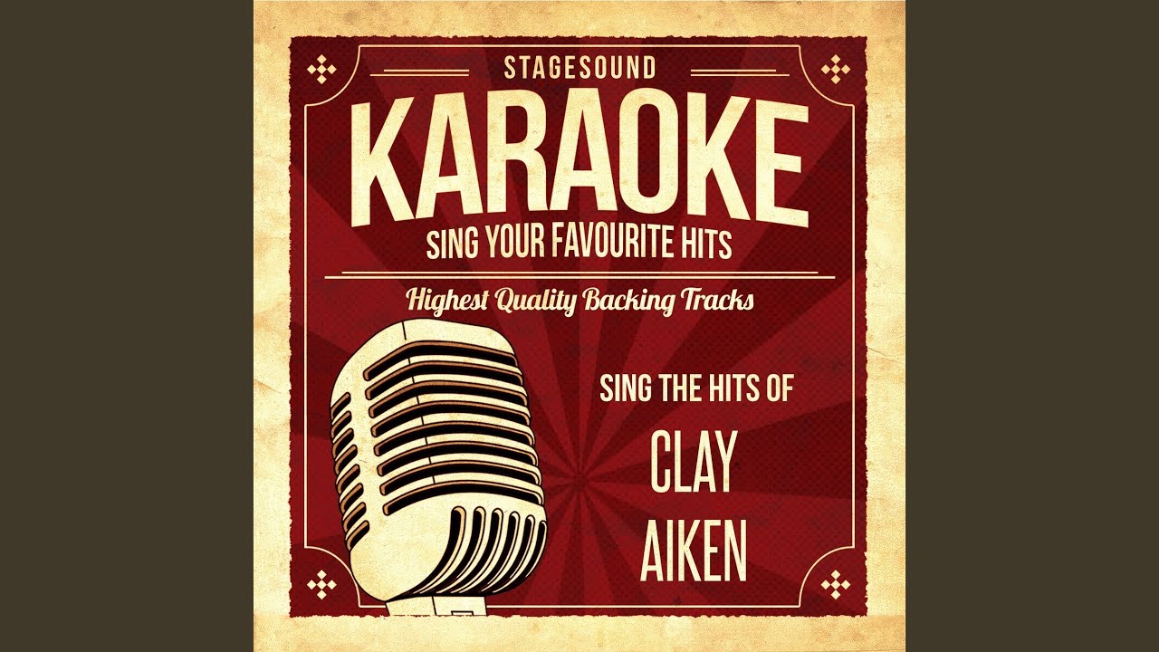 Solitaire (Karaoke Version Originally Performed By Clay Aiken) - YouTube