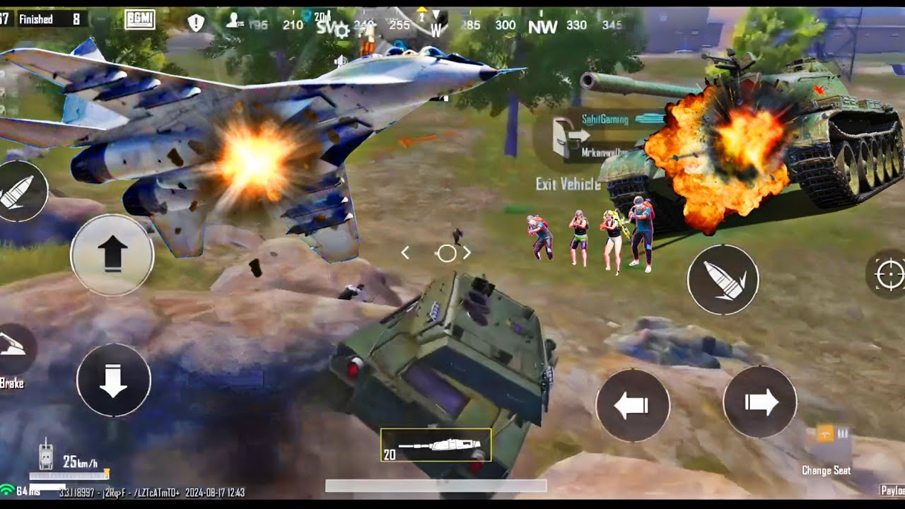 TANK VS JET BATTLE 🔥🔥 payload 3.3 tank Destroy Fighter JET 💥 pubg ...