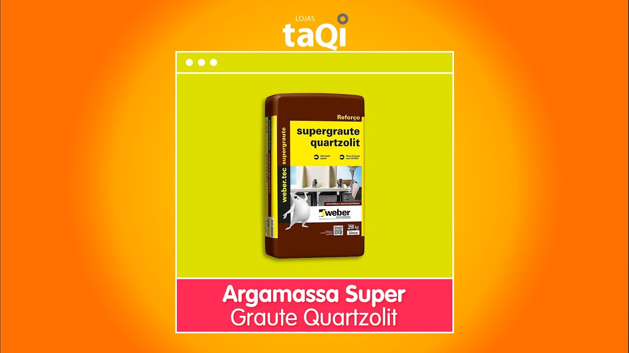 Argamassa Super Graute Quartzolit - YouTube