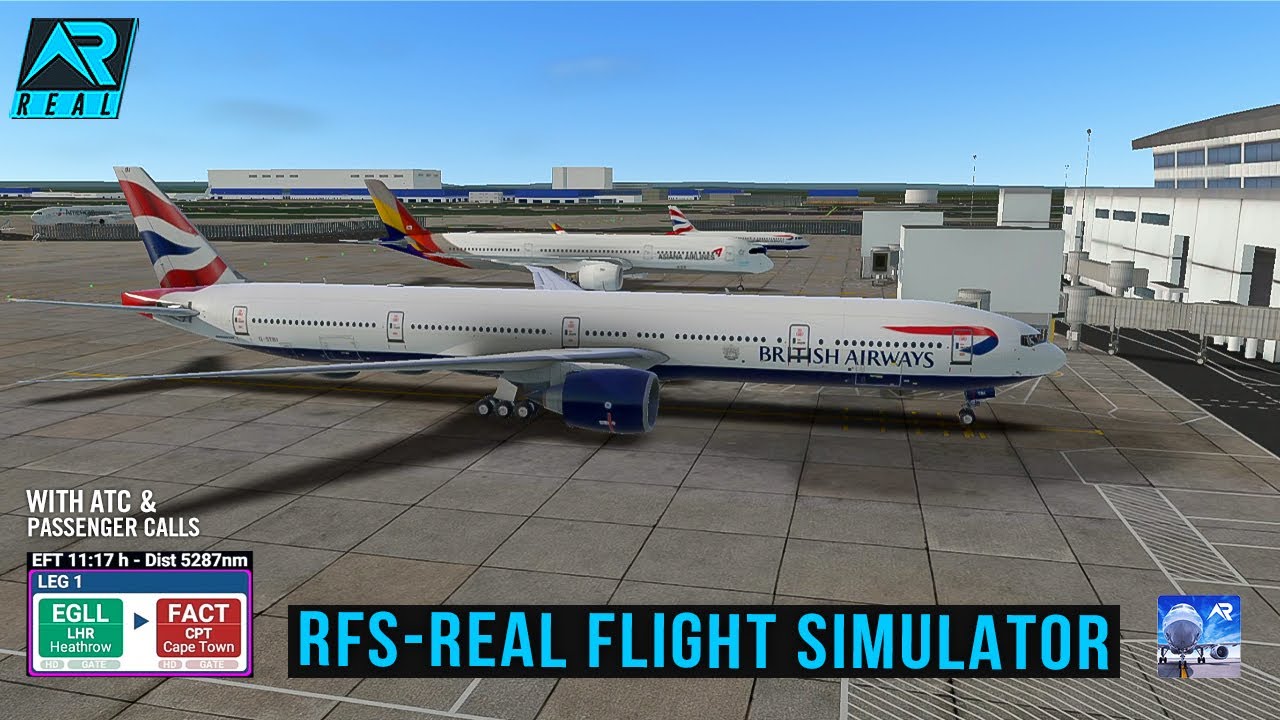 RFS - Real Flight Simulator -London to Capetown||Full Flight||777-300ER ...
