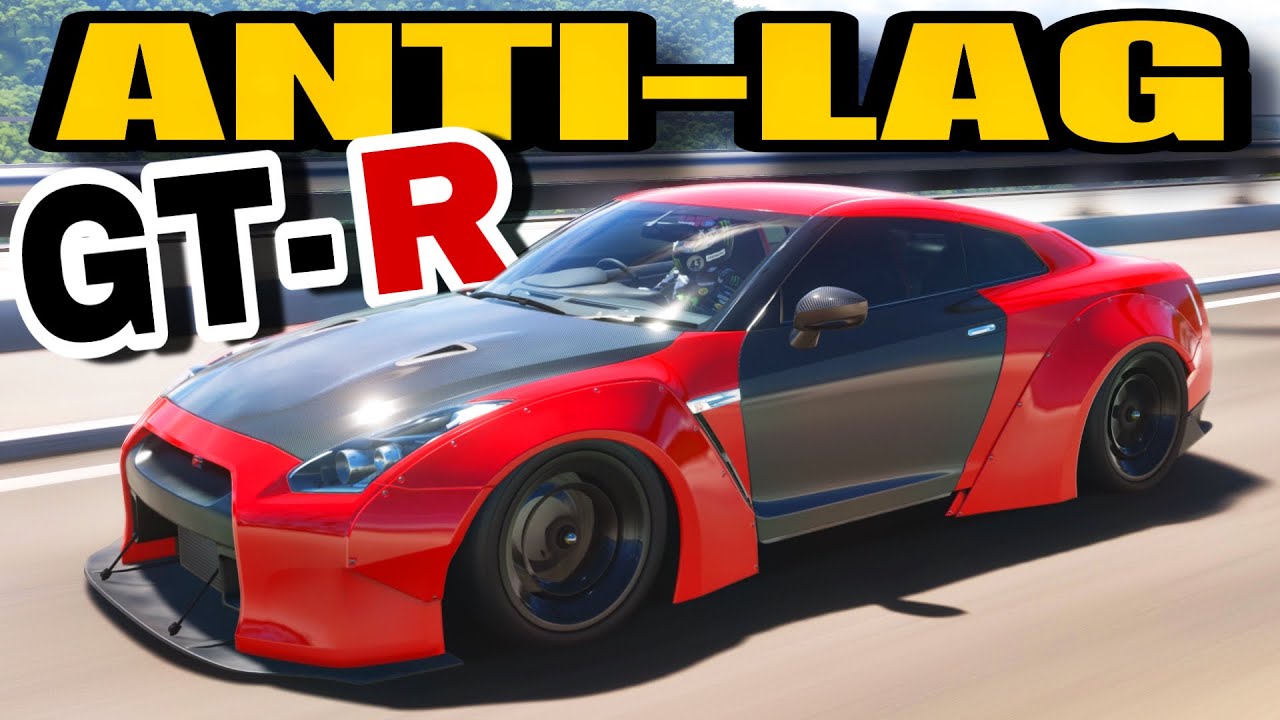 FORZA HORIZON 5 - ANTI-LAG NISSAN GT-R DRAG TUNE - YouTube