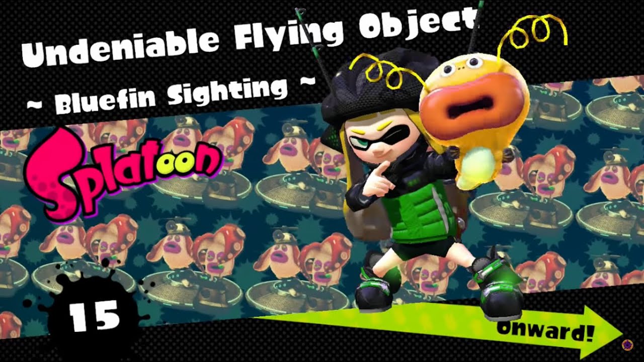 Splatoon- Level 15- Undeniable Flying Object - YouTube
