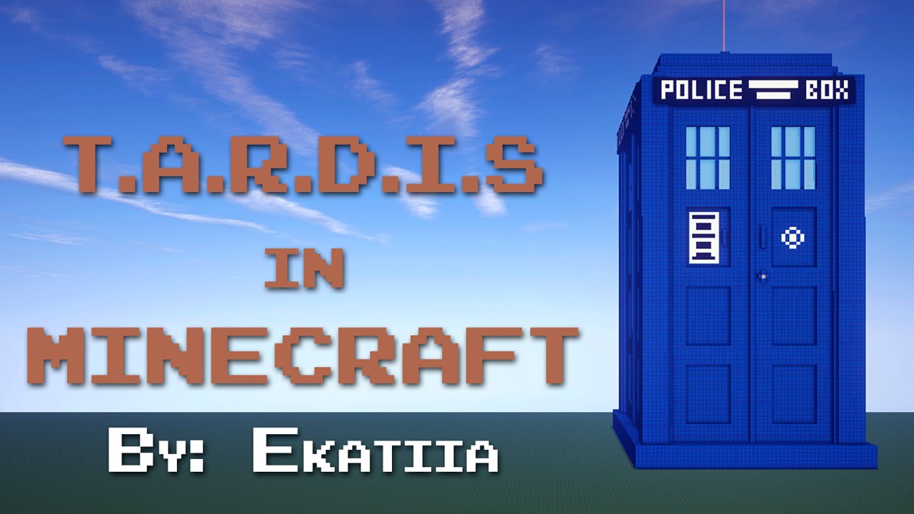 Minecraft Pixel Art 3D: TARDIS - YouTube