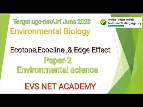 Ecotone,Ecocline & Edge effect.Environment& Ecology #Evs net academy # ...