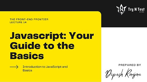 Javascript Archive - The Front-End Frontier - YouTube
