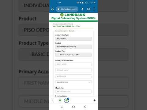 Online Application ng PISO SAVINGS ACCOUNT LAND BANK Gamit ang inyong ...
