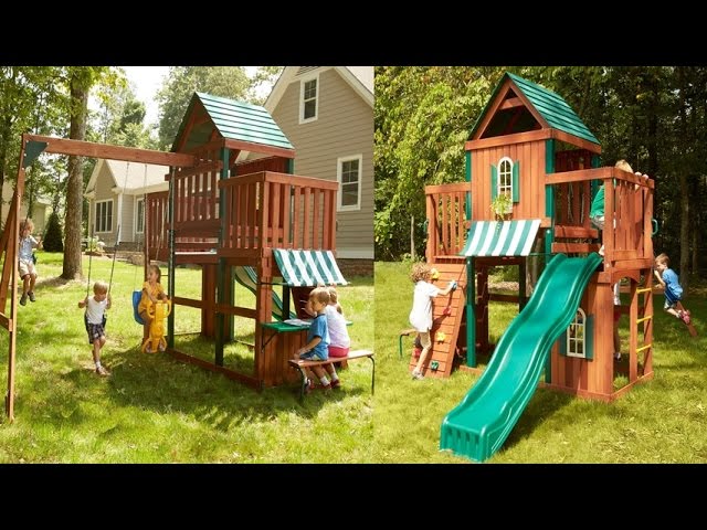 Winchester Wood Complete Play Set Playground System Construction Kit For Kids