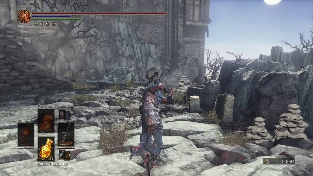 DARK SOULS™ III Wolfblood Greatsword moveset with Wolf knight (Artorias ...