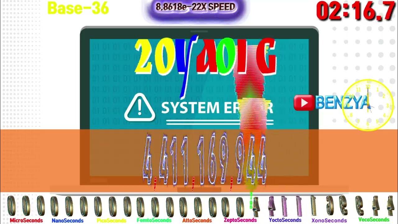 base36 word countup timer alarm🔔speed feeling - YouTube