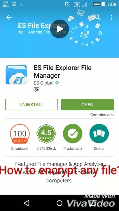 How to encrypt files in any of your android phone - YouTube