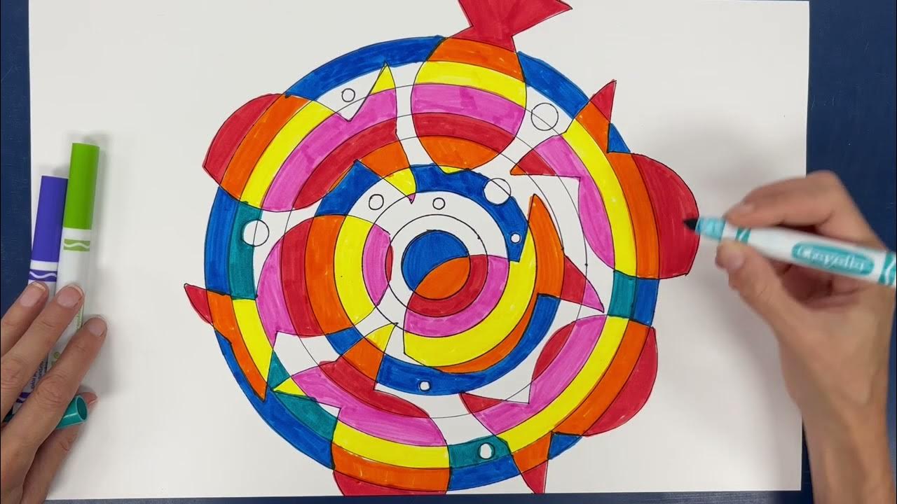 warm and cool fish art part 3 - YouTube