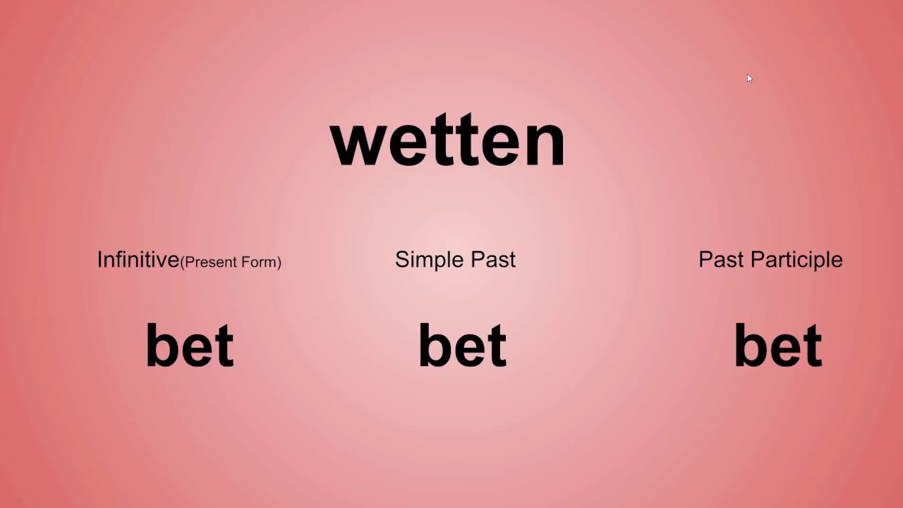 verbs bet bring - YouTube