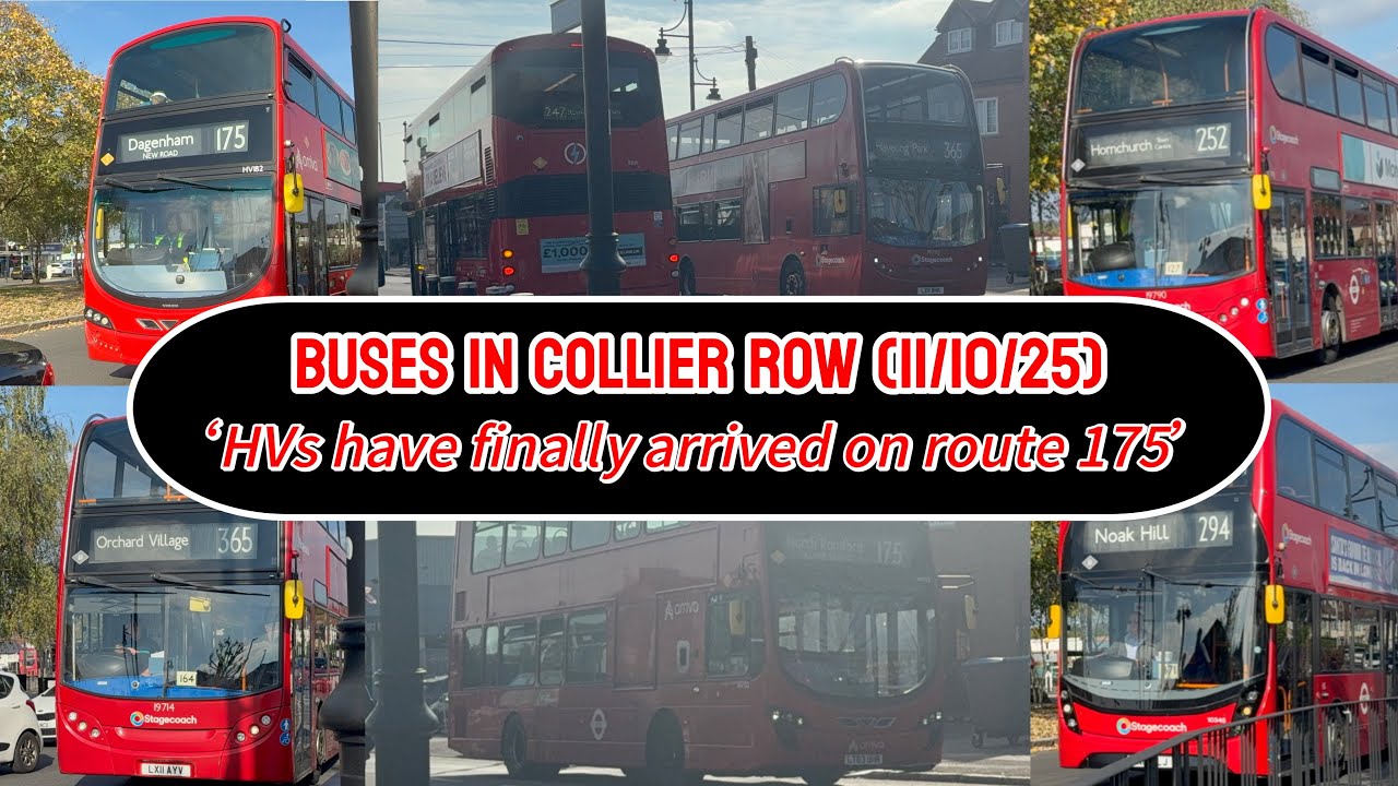 ‘HV’s ARE HERE’ - Buses in Collier Row (11/10/25) - YouTube
