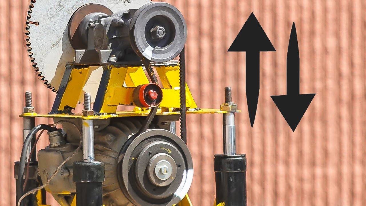 Car Shock Absorbers to Lift Table Saw - YouTube