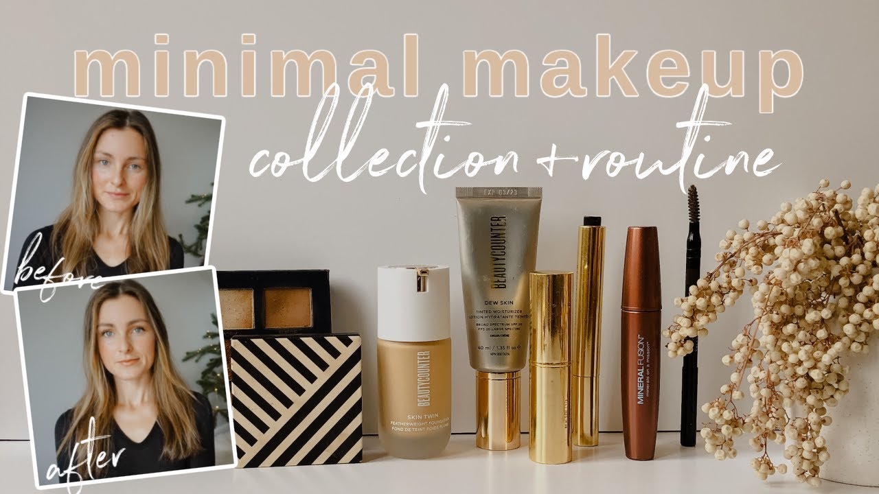 MINIMALISM | Minimal Makeup Collection + Routine - YouTube