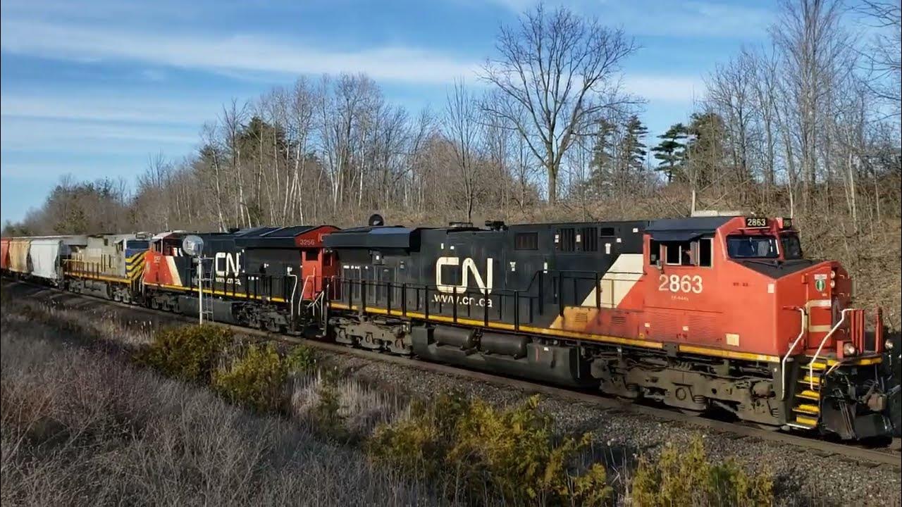Railfanning CN Halton sub. Unit Potash train - YouTube