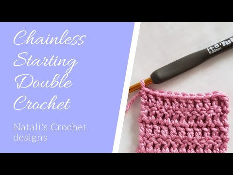 Chainless Starting Double Crochet (CSDC). - YouTube