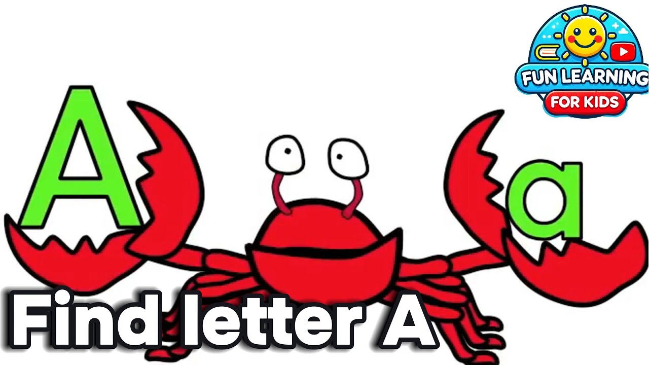 Find the Letter A! 🔍 | Fun Alphabet Game for Kids | Learn ABCs - YouTube