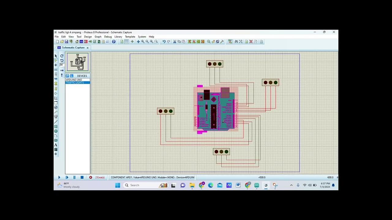 Membuat traffic ligt 4 simpang menggunakan proteus dan arduino. - YouTube