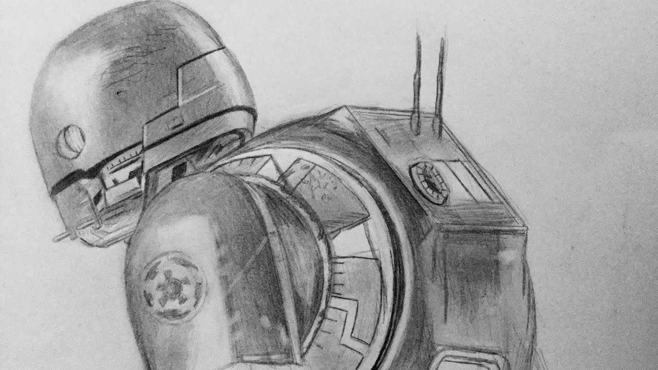 How to Draw K-2SO - YouTube