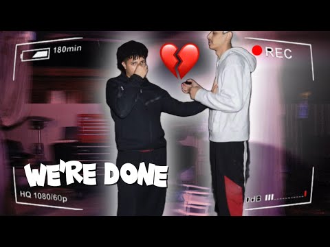 BREAKING UP PRANK ON MY BOYFRIEND(*WERE DONE💔) (GAY COUPLE)
