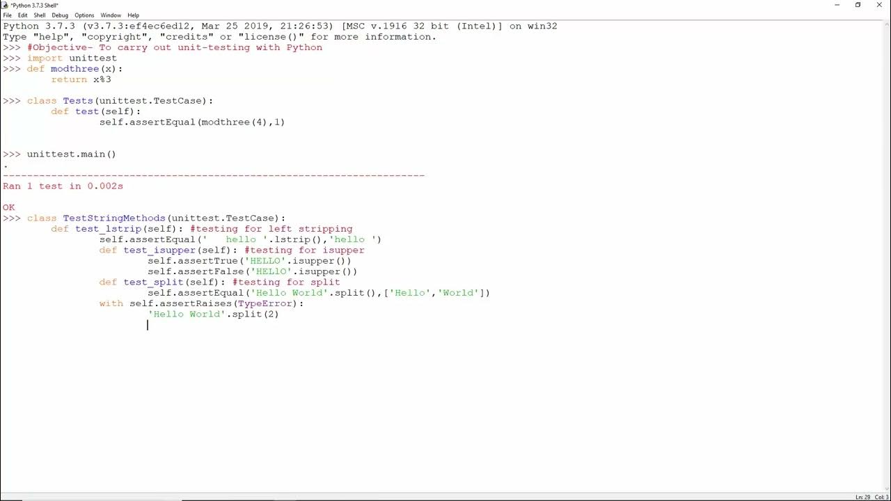 Testing with unittest in Python Practical - YouTube