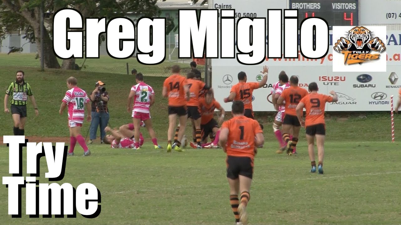 2015 Greg Miglio (Tully Tigers) Trys ~ Cairns Brothers v Tully 17.5.15 ...
