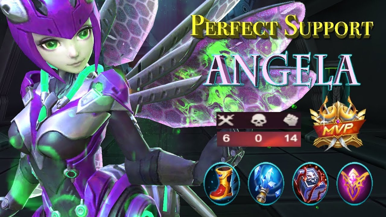 ANGELA THE PERFECT SUPPORT | How My Girlfriend Plays Mobile Legends ...