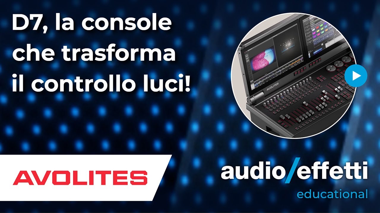 Avolites | D7: la console che trasforma il controllo luci! - YouTube