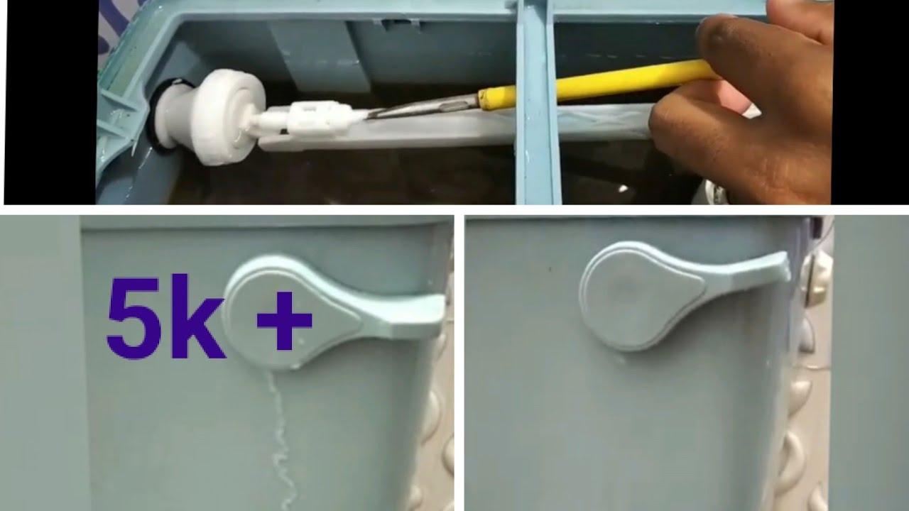 Bathroom flush leaking repair | easy way to repair toilet flush # ...