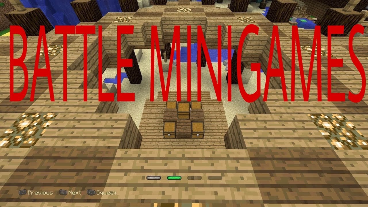MINECRAFT PS4 BATTLE MINIGAMES - YouTube