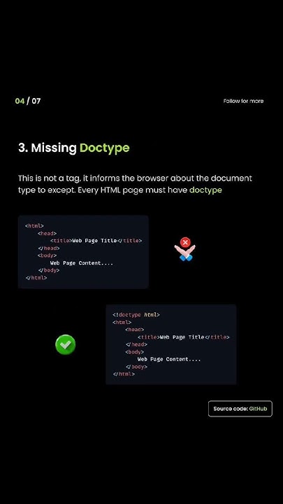 6 HTML Mistakes You Should Avoid - YouTube