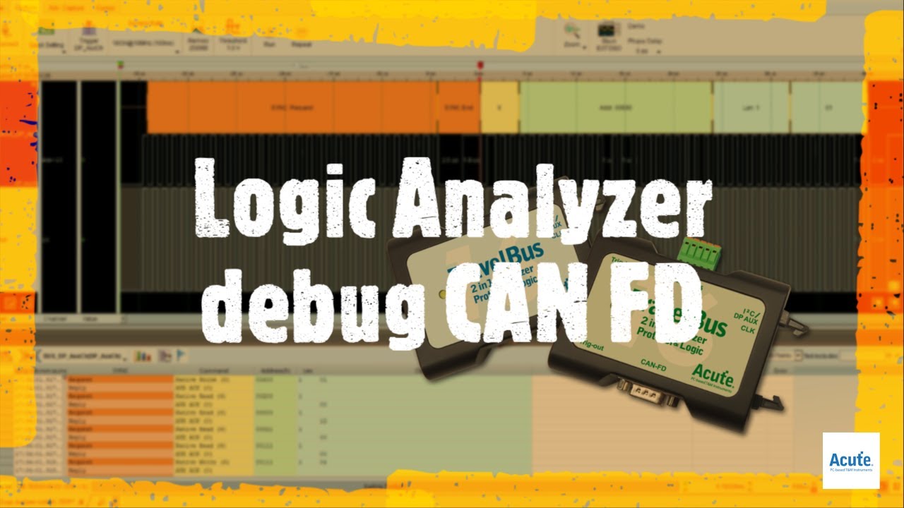 CAN FD debug - TB3016B Logic Analyzer - Acute Technology Inc. - YouTube