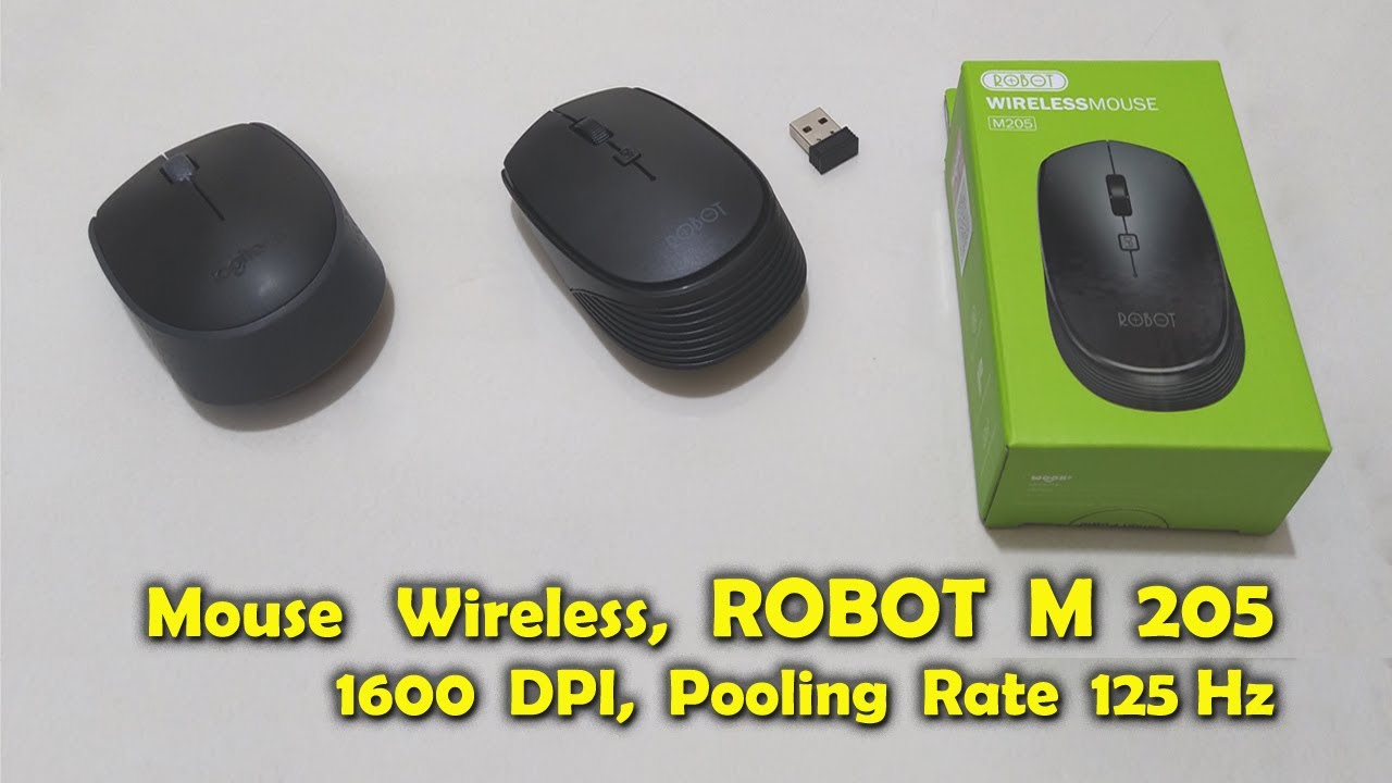Review Mouse Wireless Dengan Merk ROBOT Seri M205 (New M200), Ternyata ...