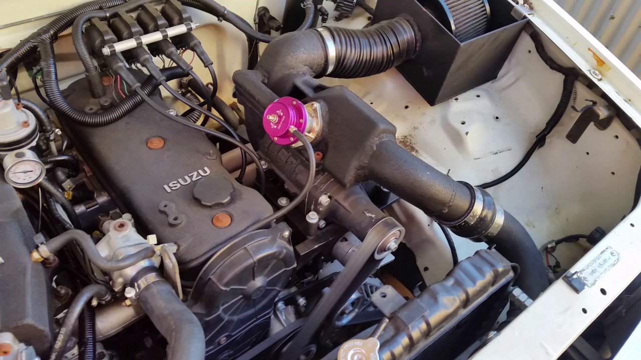 rodeo 4ze1 supercharger kit - YouTube