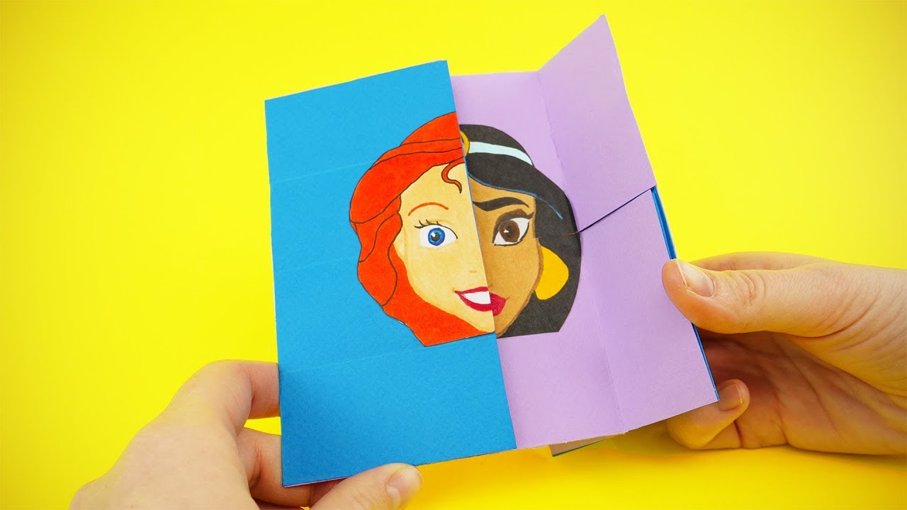Disney Princess DIY Neverending Card with Cinderella, Belle, Jasmine ...