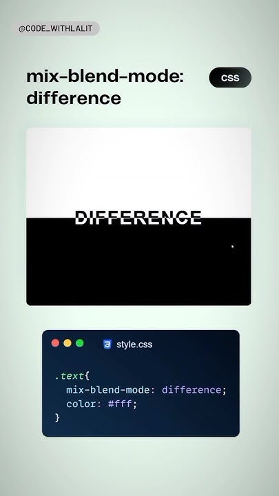 Mix Blend Mode In Css🧑‍💻 Coding Programming 2024 Webdev