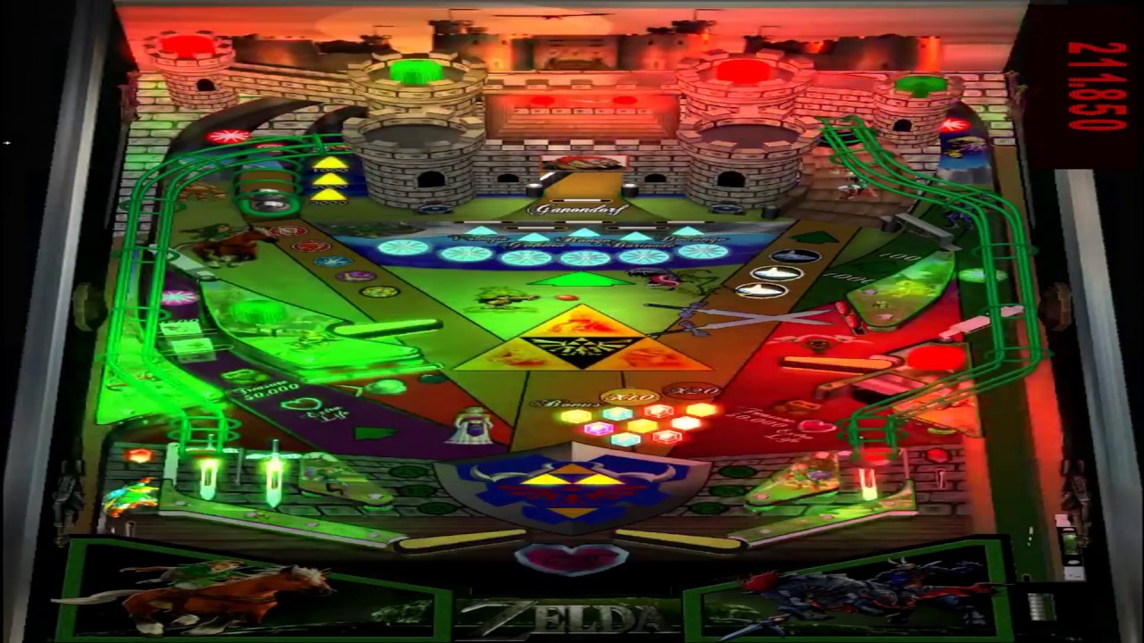 Legend of Zelda pinball playfield - YouTube