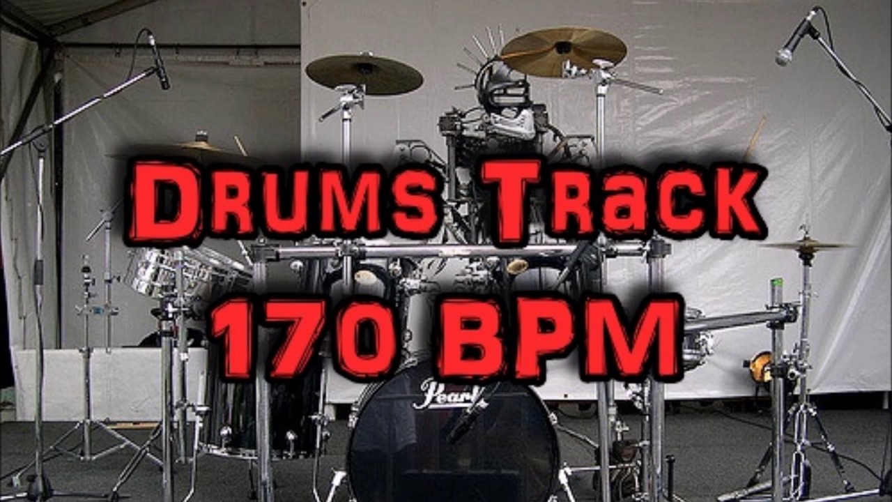 Drums Track 170 BPM - YouTube