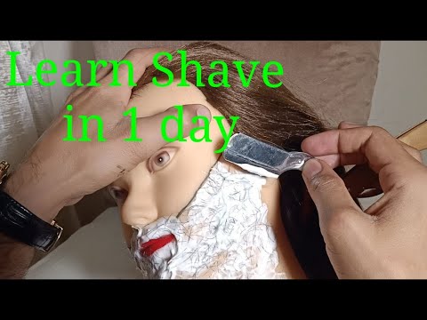 How to learn shave - shave basics - barber shave - razor learning - YouTube